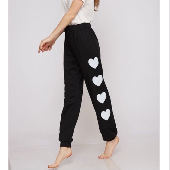 Pants & Jumpsuits | Black Heart Sweatpants | Poshmark